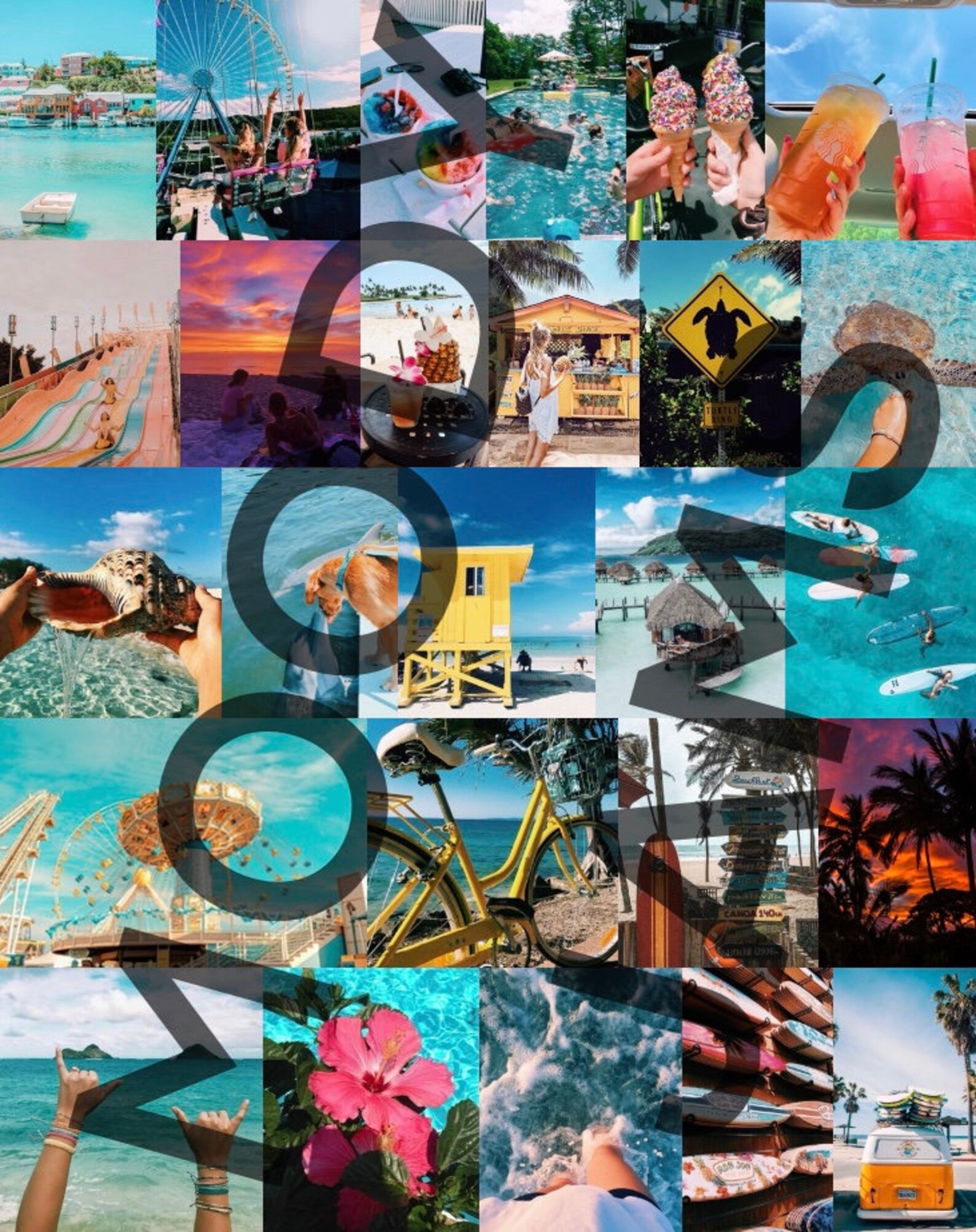 Summer Aesthetic Mood Board / Picture Pack | Etsy