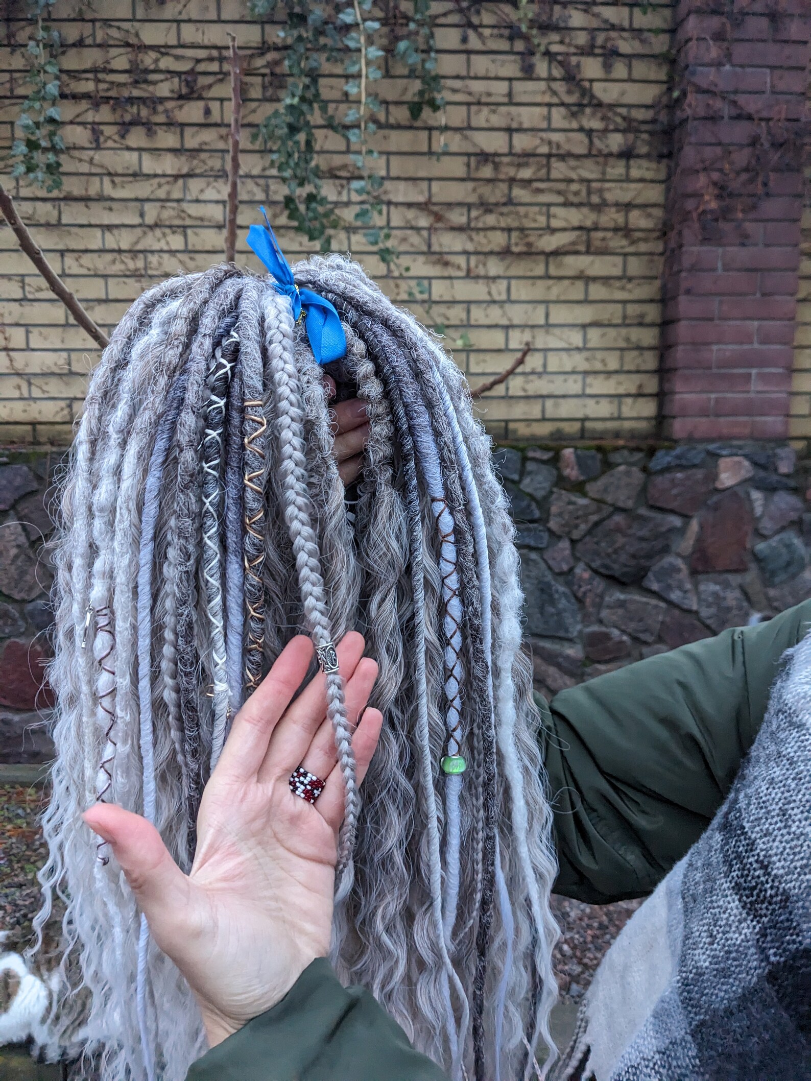 Synthetic Wavy Dreads Extensions Dreads Ash Blonde Dreadlocks Viking ...