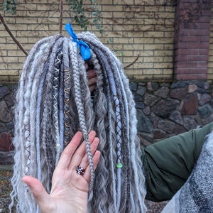 Synthetic Wavy Dreads Extensions Dreads Ash Blonde Dreadlocks Viking ...