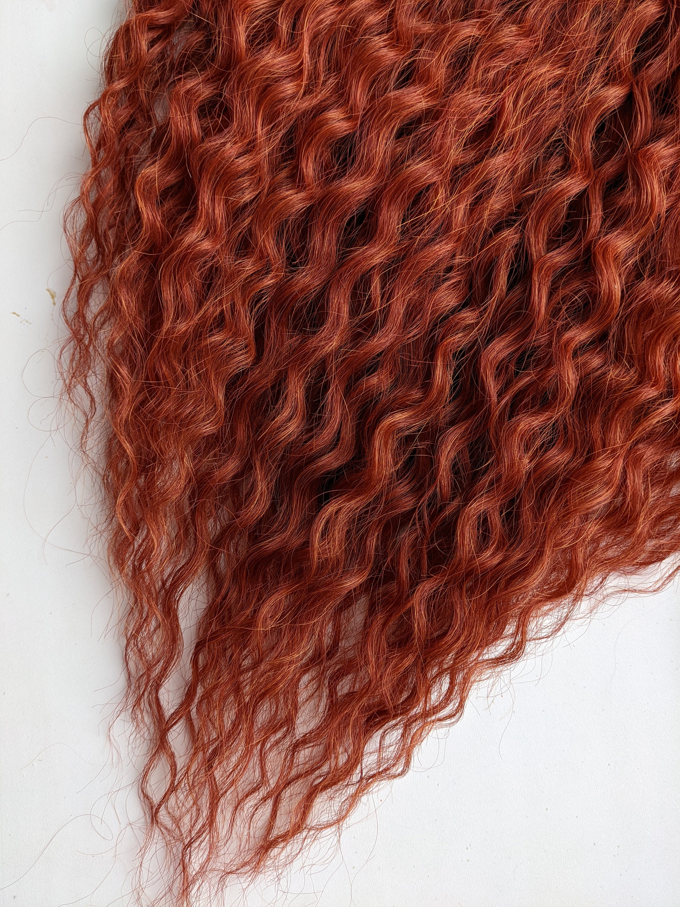 Synthetic Crochet Dreads Extensions Red Curly Dreadlocks - Etsy