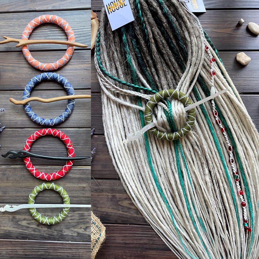 Boho Dreadlock Ring - Accessories for Dreadlocks,braids | Wooden ...