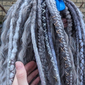 Synthetic Wavy Dreads Extensions Dreads Ash Blonde Dreadlocks Viking ...