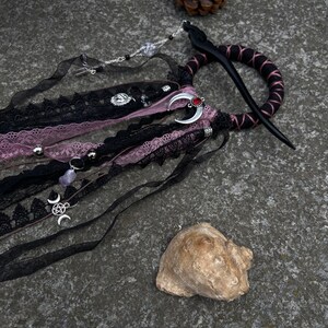 Black Hair Pin Dread Decoration Dreadlock Ring Barrette Hippie Style ...