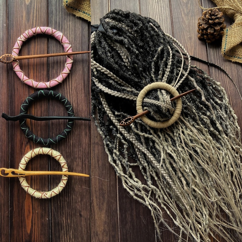 Hair Pin | Dreadlock Ring Barrette | Dreads Decoration | Hippie Style ...
