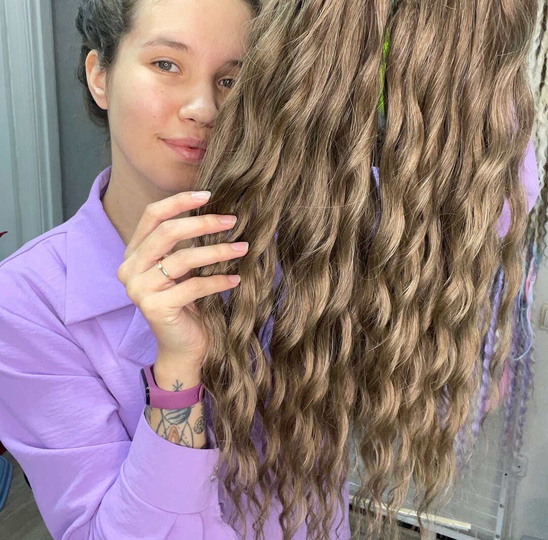 Curly Dreads Brown Dreadlocks Dreadlock Extensions Сurly Brown Hair ...