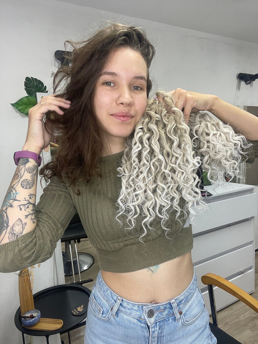 Curly Dreads Dreadlocks Wavy Blond Short Curly Dreadlocks Dreadlock ...