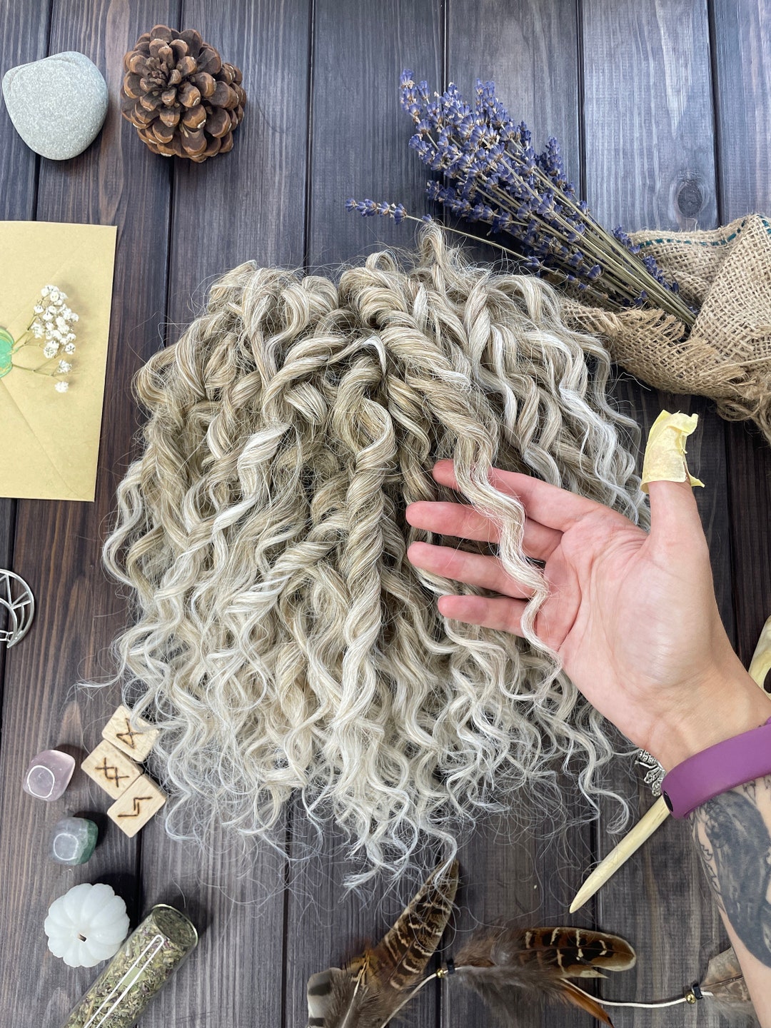 Curly Dreads Dreadlocks Wavy Blond More Colours Short Curly Dreadlocks ...