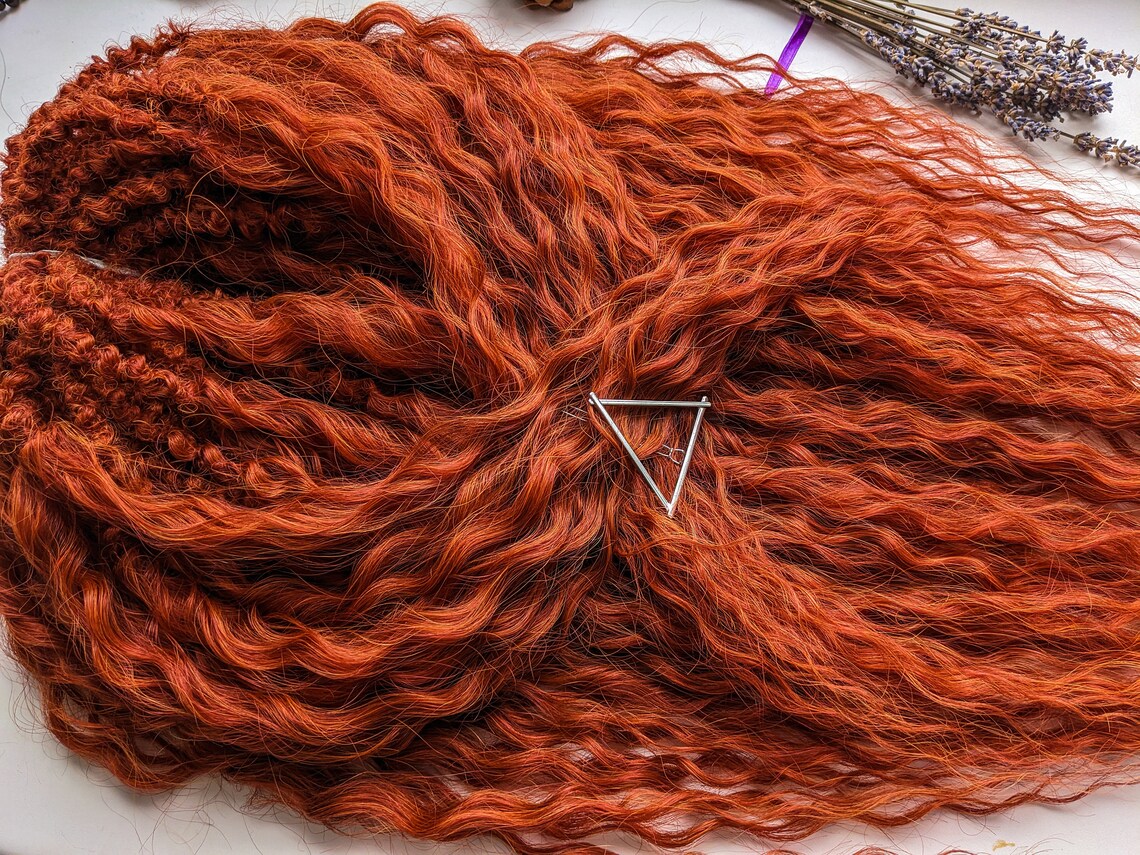 Curly Redhead Dreadlocks Wavy Dread Extension Ginger Crochet - Etsy