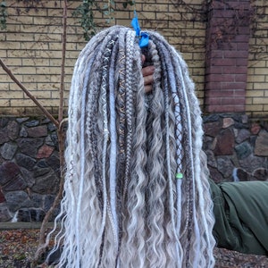 Synthetic Wavy Dreads Extensions Dreads Ash Blonde Dreadlocks Viking ...