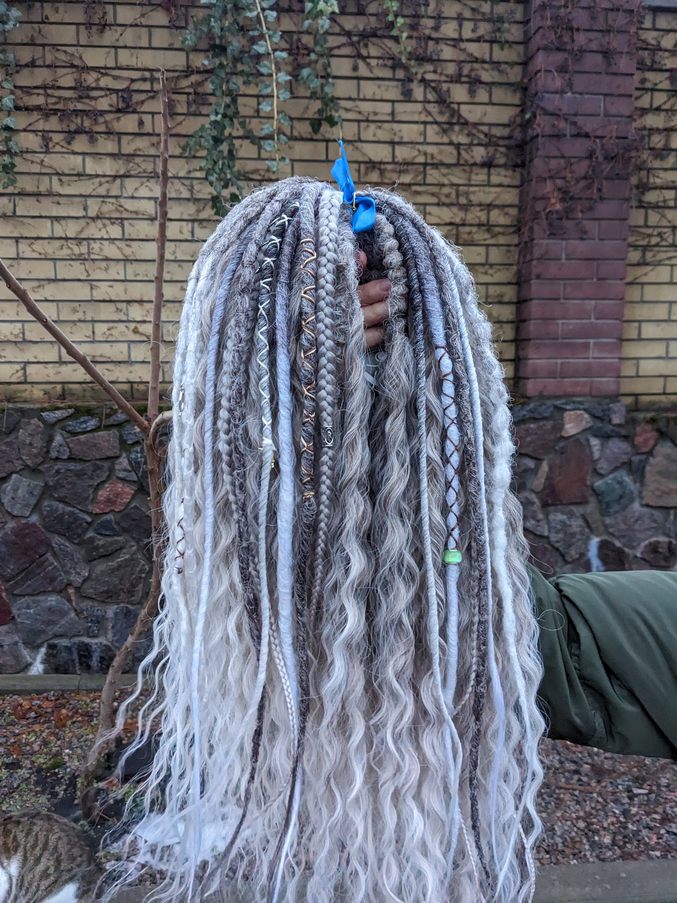 Synthetic Wavy Dreads Extensions Dreads Ash Blonde Dreadlocks Viking ...
