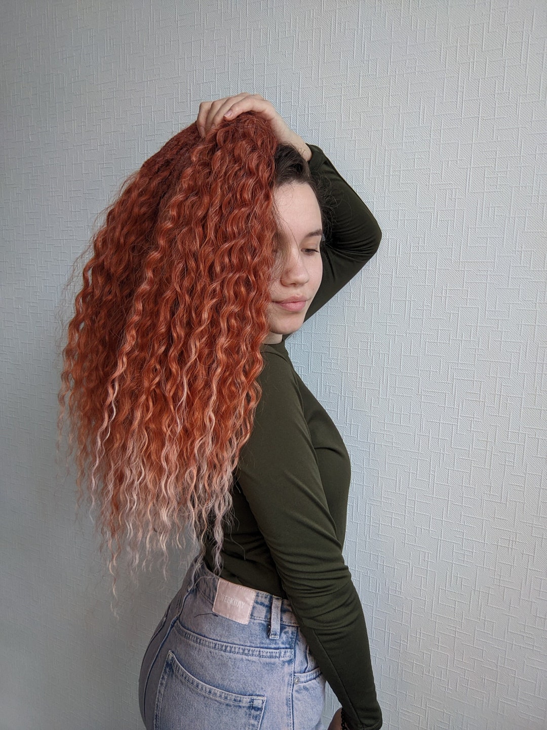 Curly Dreads Copper Curly Dreads Redheads Synthetic Dreads - Etsy