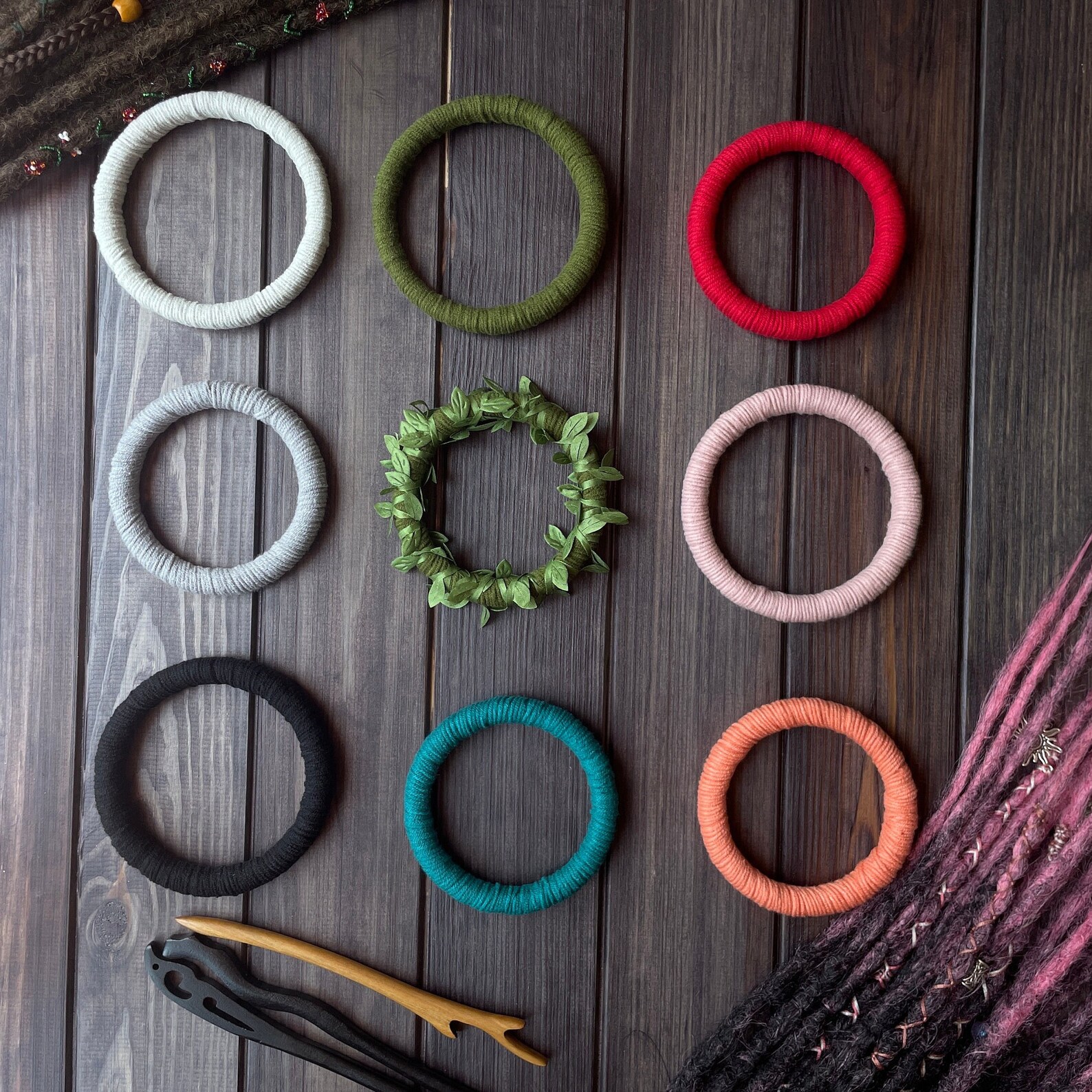 Dreadlock Ring Barrette | Dreadlock Ornaments | Dreads Decoration ...