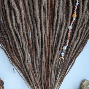 Brown Dreadlocks Set of Natural Look Fake Dreadlocks Extensions ...