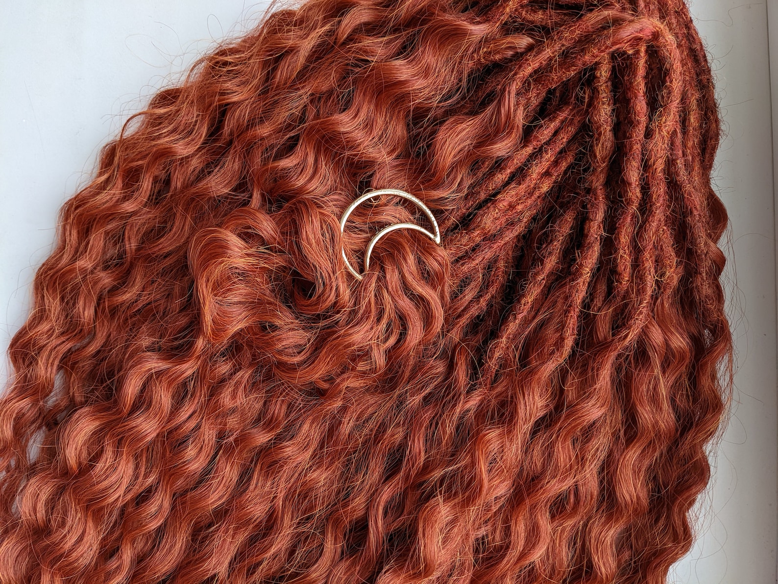 Synthetic Crochet Dreads Extensions Red Curly Dreadlocks - Etsy
