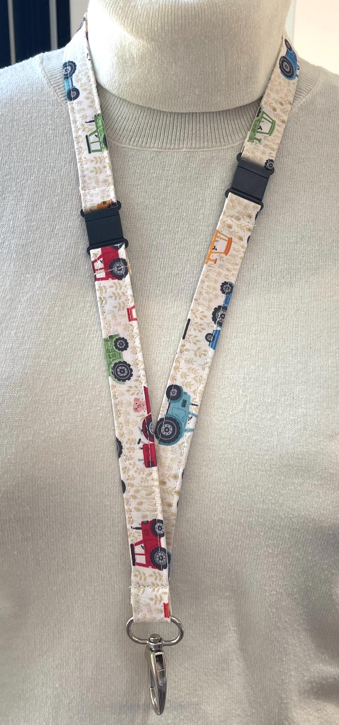 Tractor Fabric Breakaway Safety Lanyard: ID Badge Key Fob - Etsy