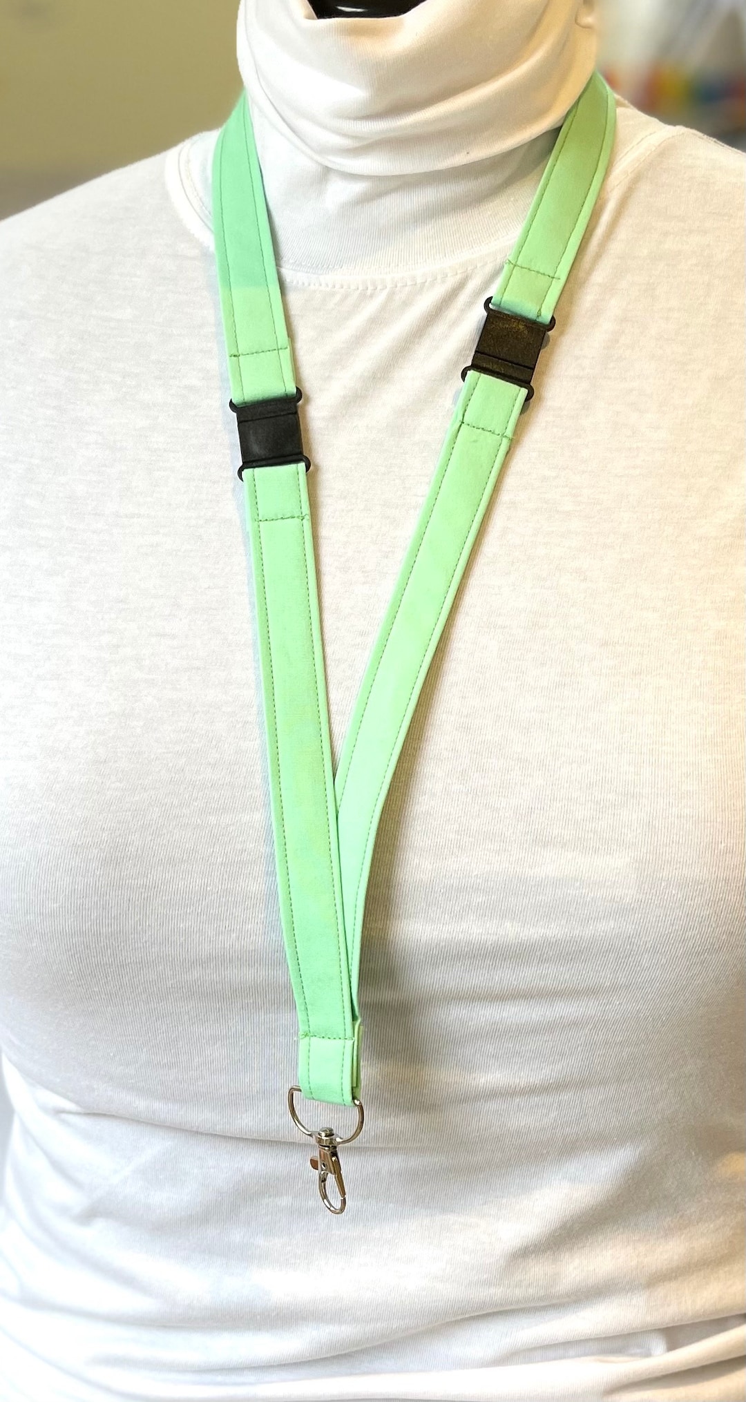 Plain Pastel Green: Breakaway Lanyard, Safety Lanyard, ID Badge Lanyard ...