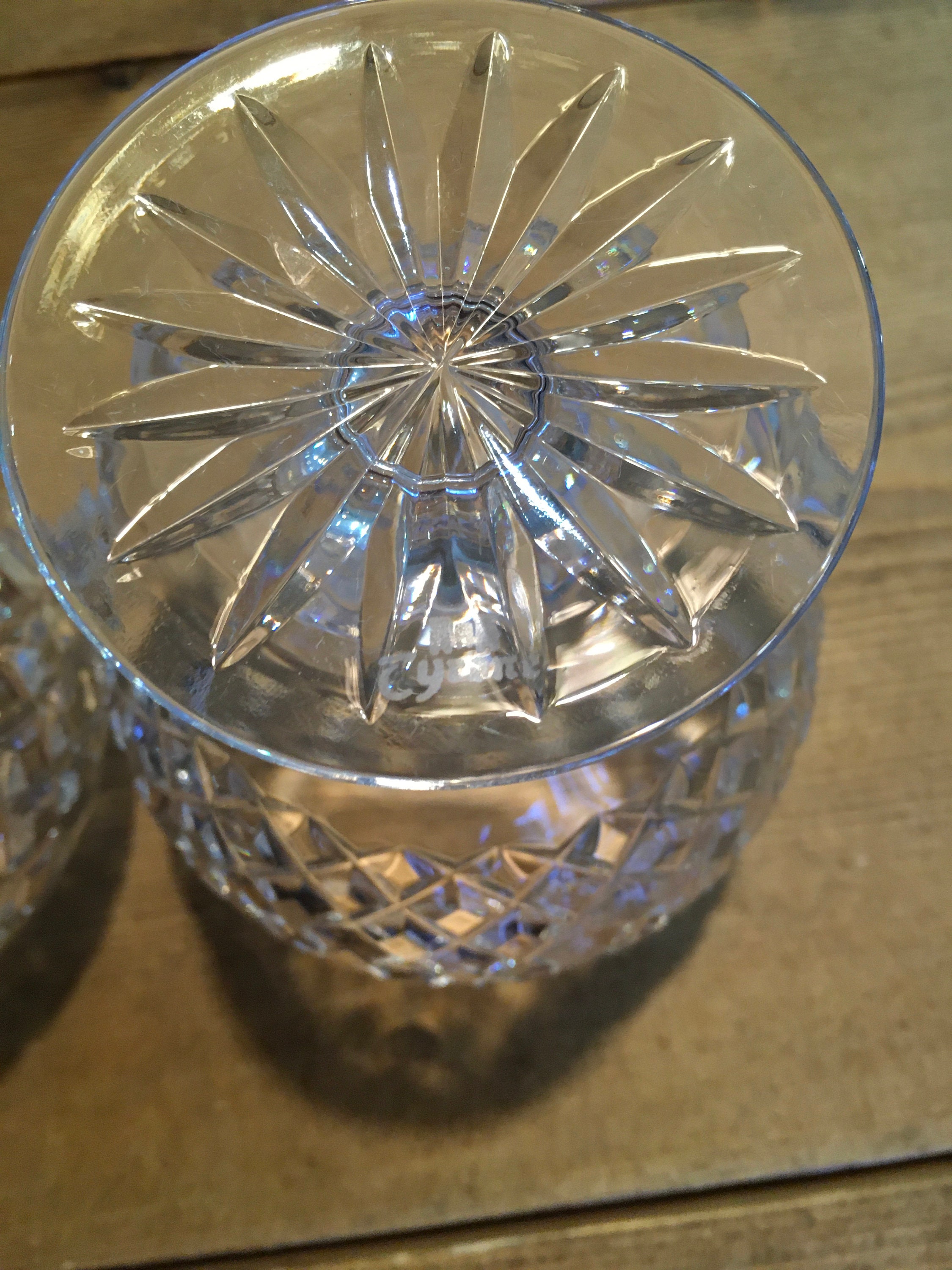 Two Tyrone Crystal Brandy Glasses in Sperrin Pattern - Etsy