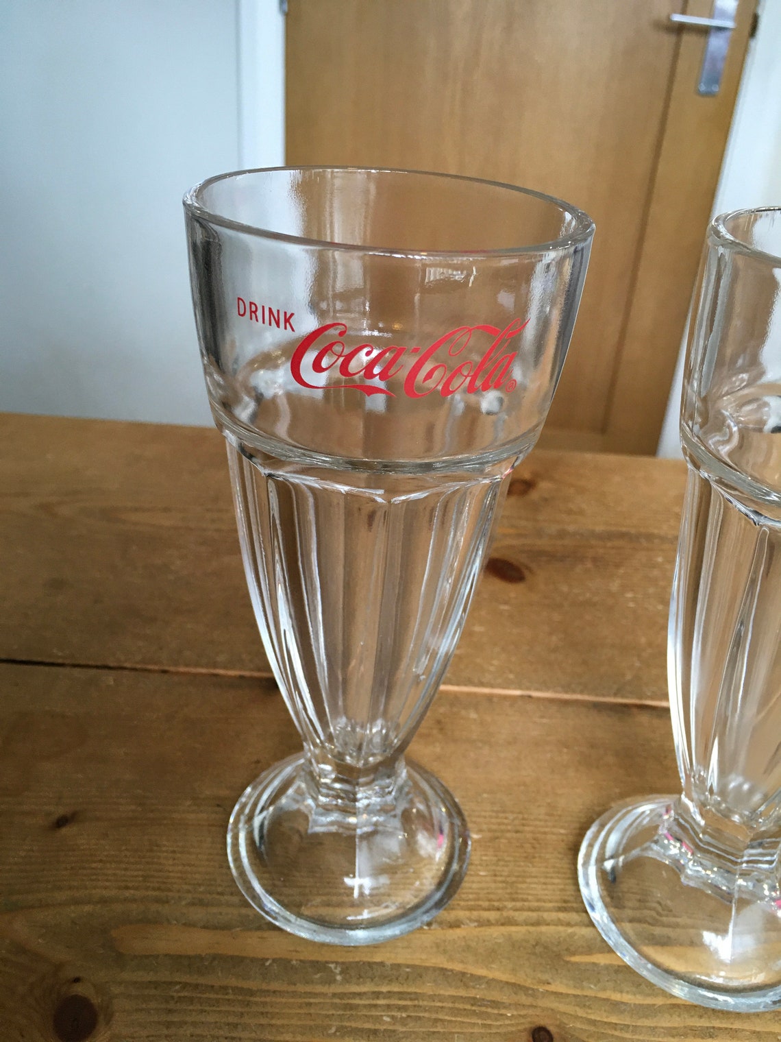 Pair of Coca-cola Sundae or Milkshake Glasses - Etsy