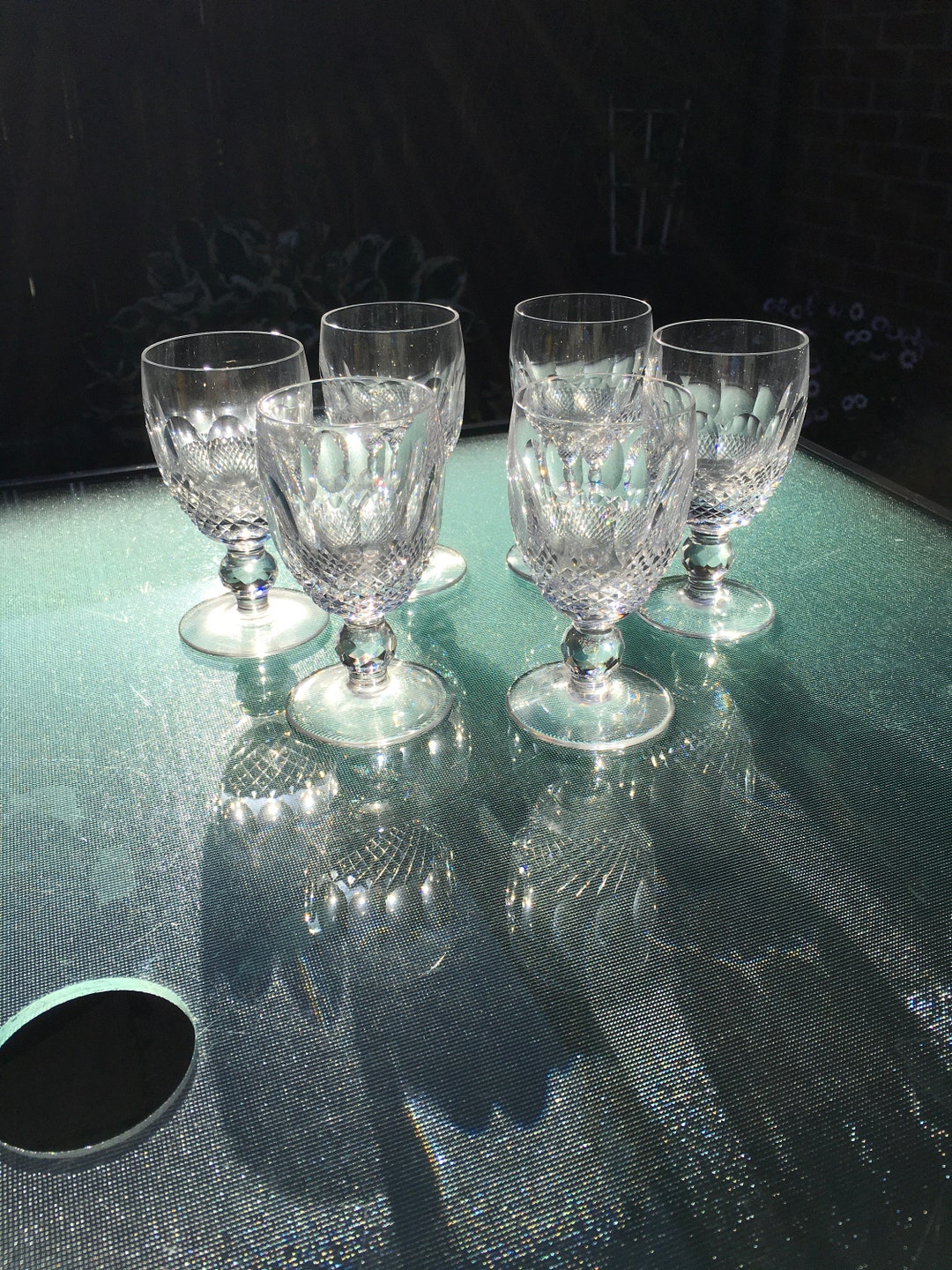 Six Waterford Crystal Sherry Glasses in Colleen Pattern - Etsy