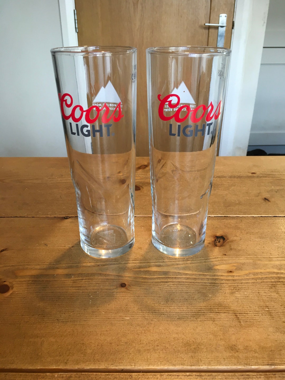 Two Coors Light Pint Glasses - Etsy