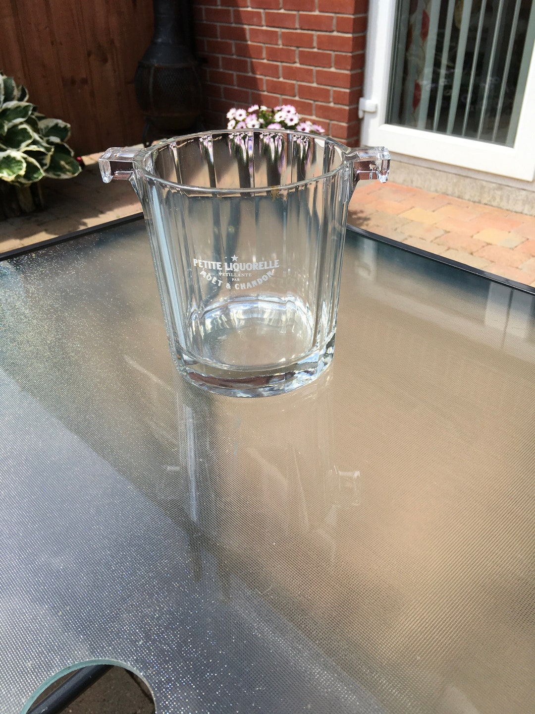 Moet & Chandon Glass Champagne Bottle Bucket - Etsy