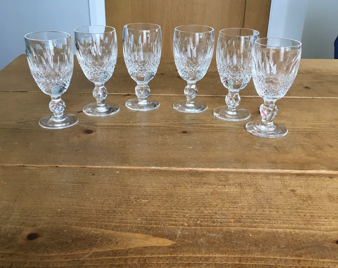 Six Waterford Crystal Sherry Glasses in Colleen Pattern - Etsy