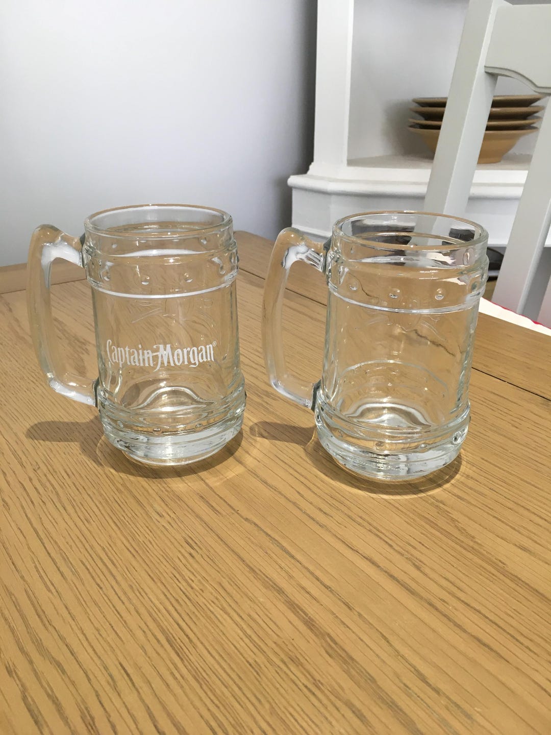 Two Collectable Captain Morgan Glass Tankards - Etsy