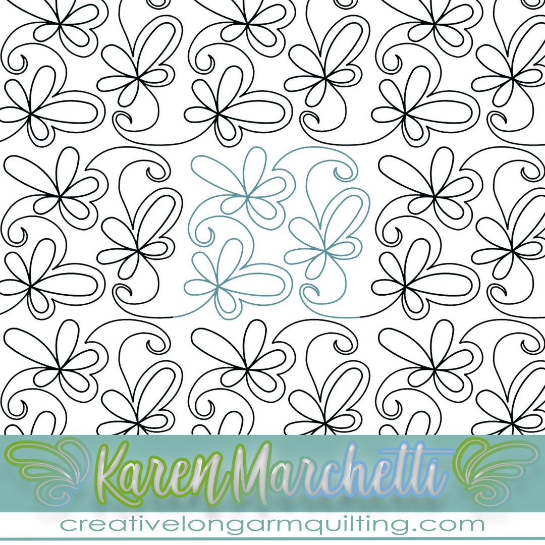 Loopy Flower Longarm Quilting Digital Design Pattern Edge to Edge E2e ...