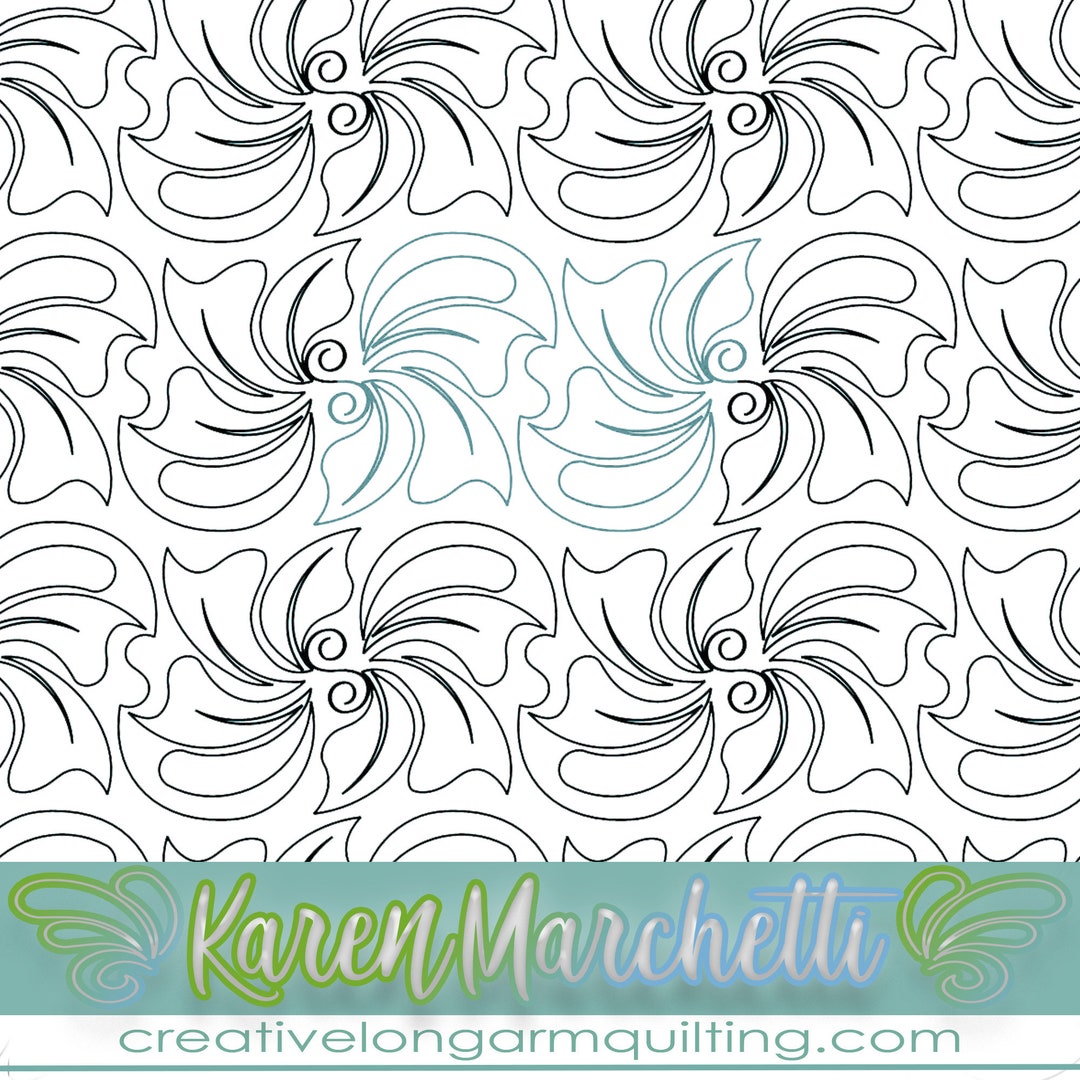 Pandi Spin Longarm Quilting Digital Design Pattern Edge to Edge E2e ...