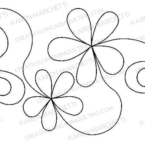 Hearts 01 Longarm Quilting Digital Pattern for Edge to Edge - Etsy