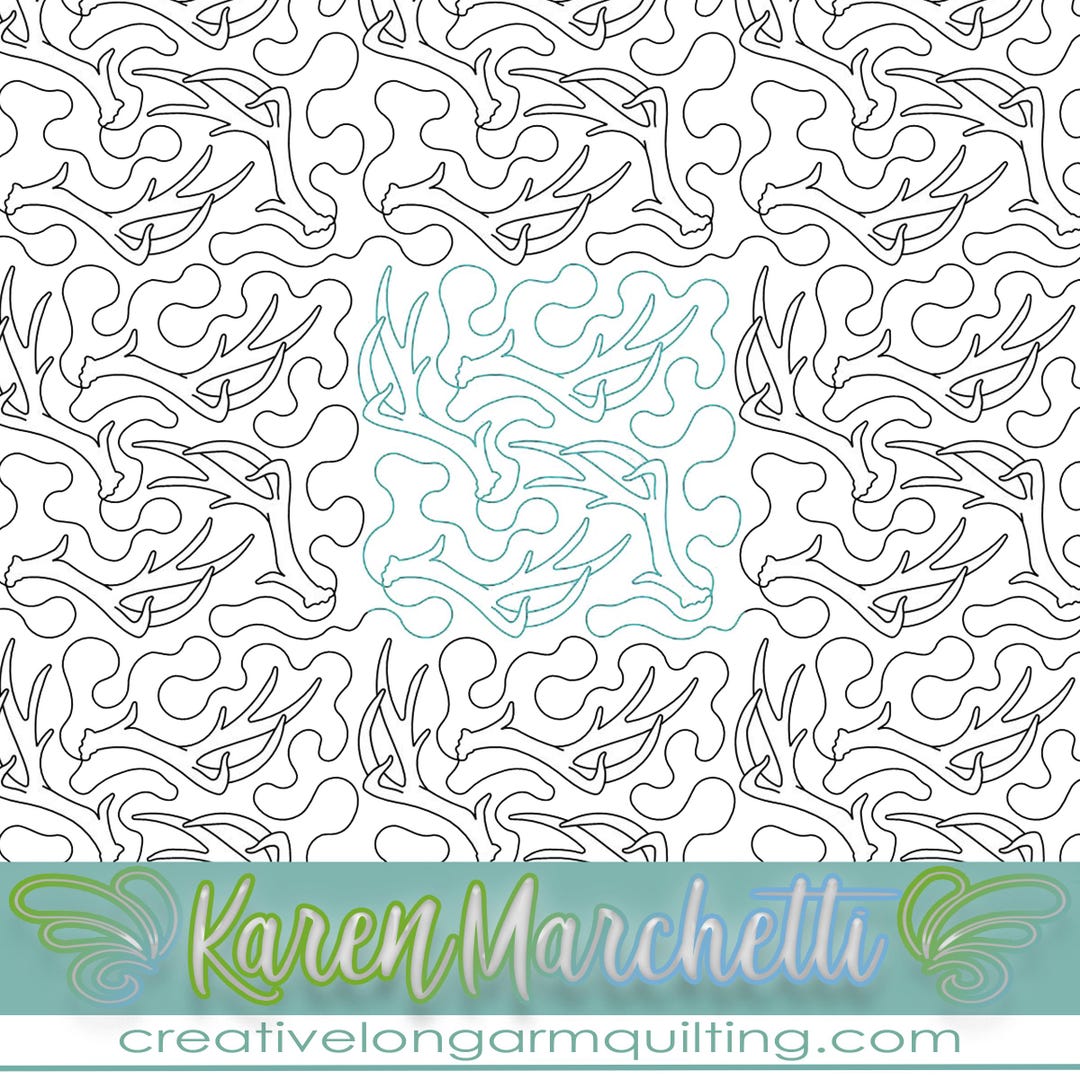 Shed Hunting Longarm Quilting Digital Design Pattern Edge to Edge E2e ...