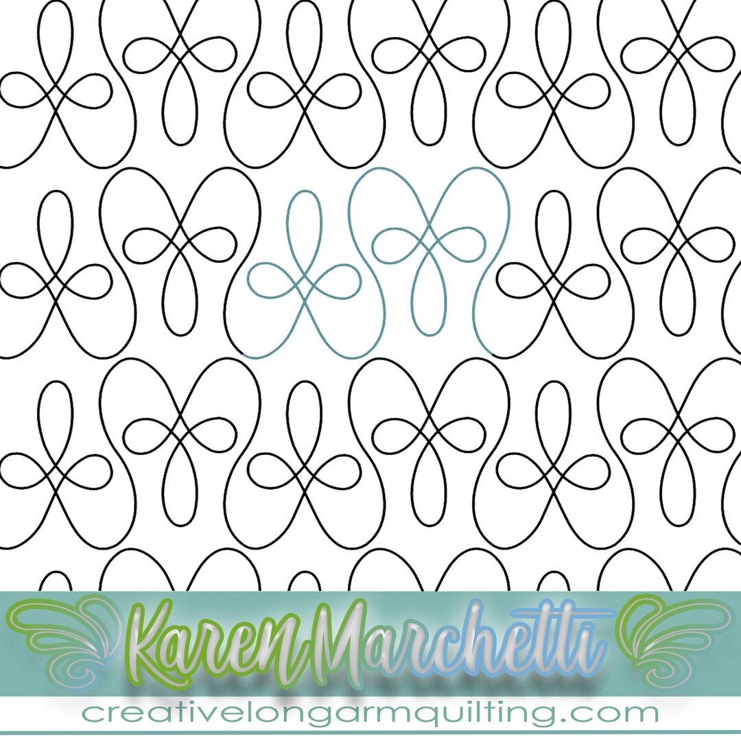 Curlicue 1 Longarm Quilting Digital Design Pattern Edge to Edge E2e ...