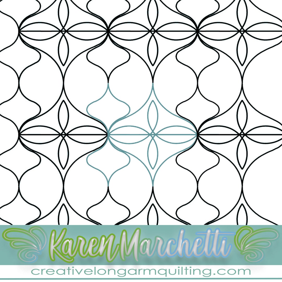 Ogee Longarm Quilting Pattern, Edge to Edge Design (digital Download ...
