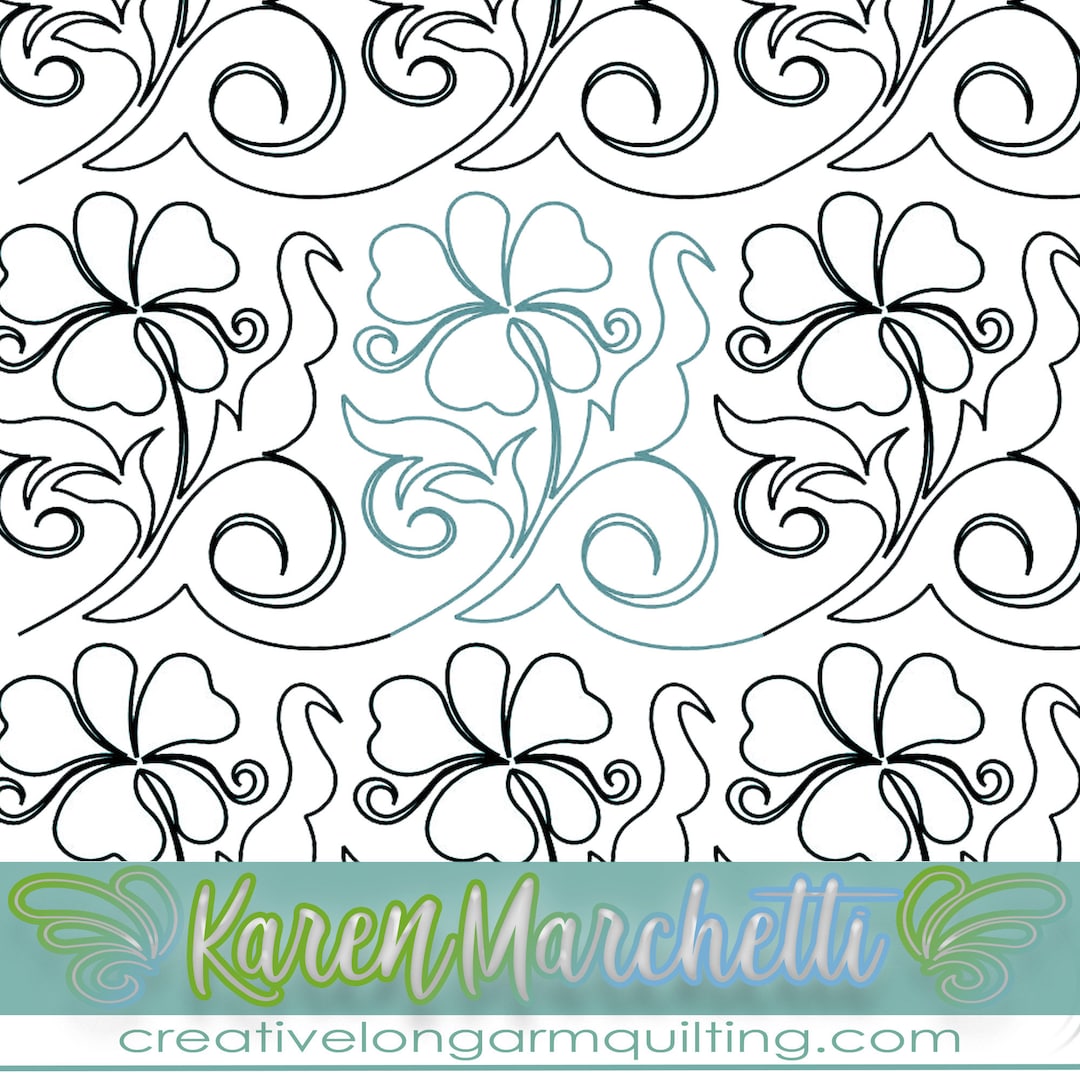 Lenity Longarm Quilting Digital Pattern for Edge to Edge and E2e Pantograph Computerized - Etsy