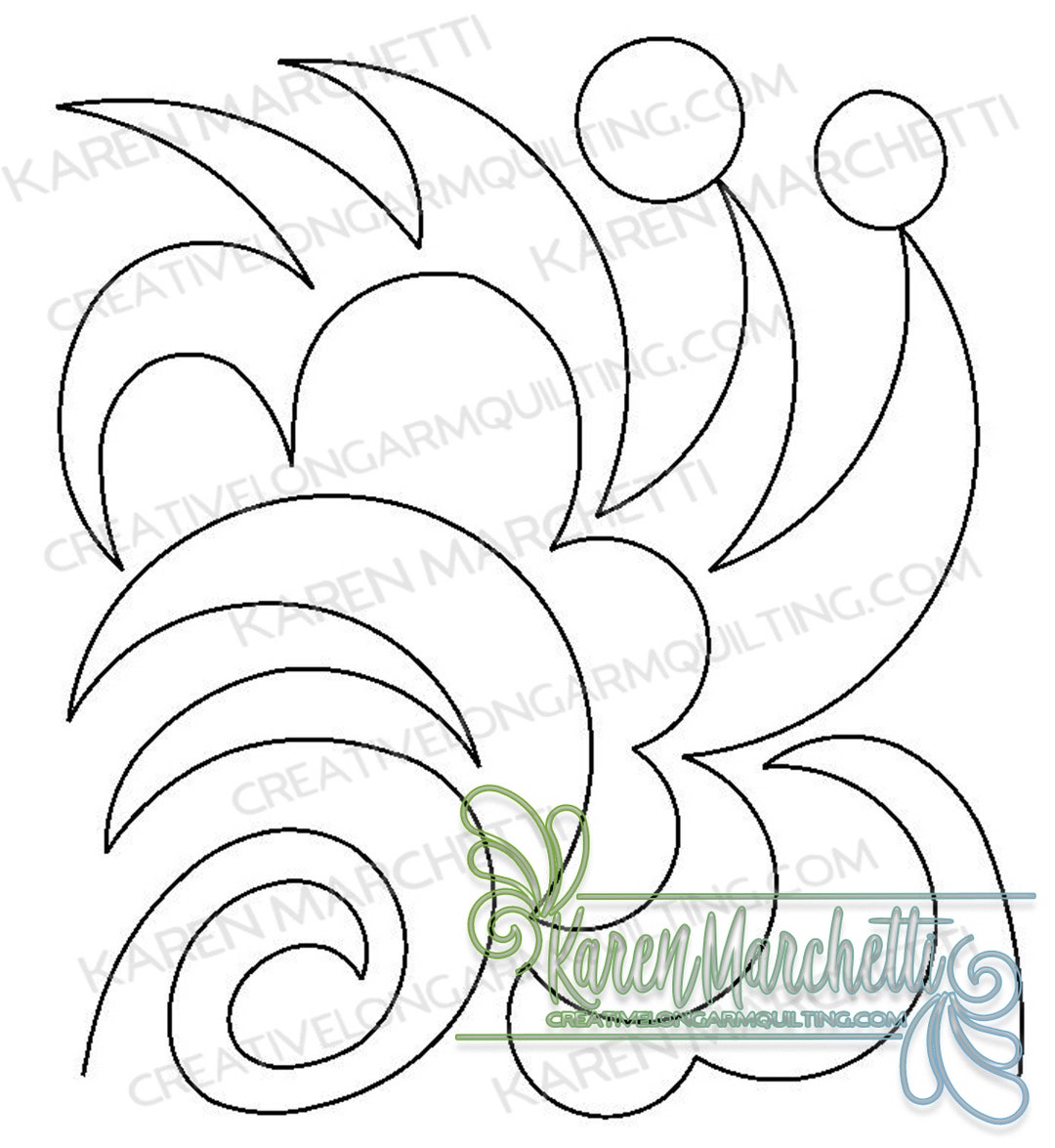 Blather Longarm Quilting Digital Pattern for Edge to Edge and - Etsy