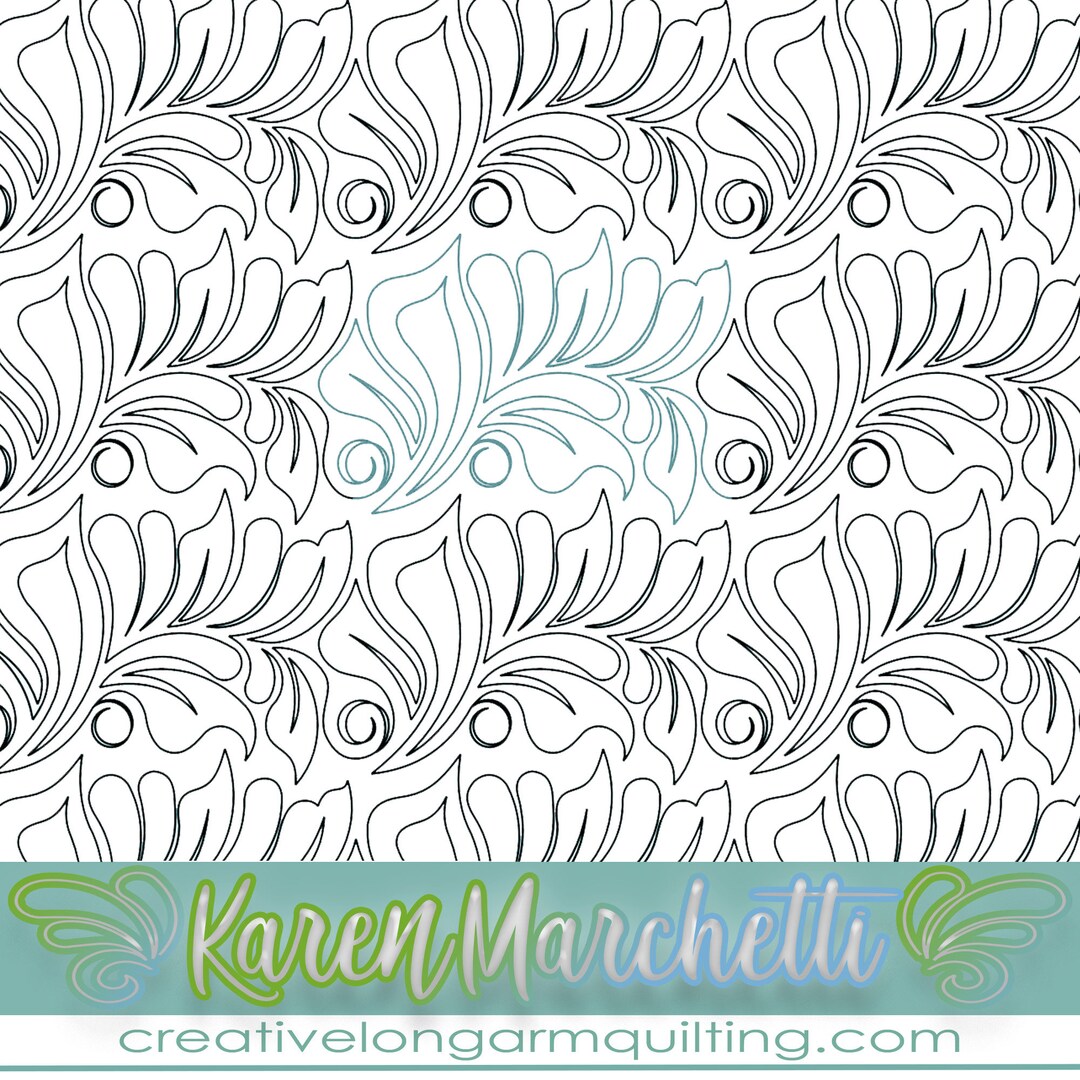 Pandi Flip Longarm Quilting Digital Design Pattern Edge to Edge E2e ...