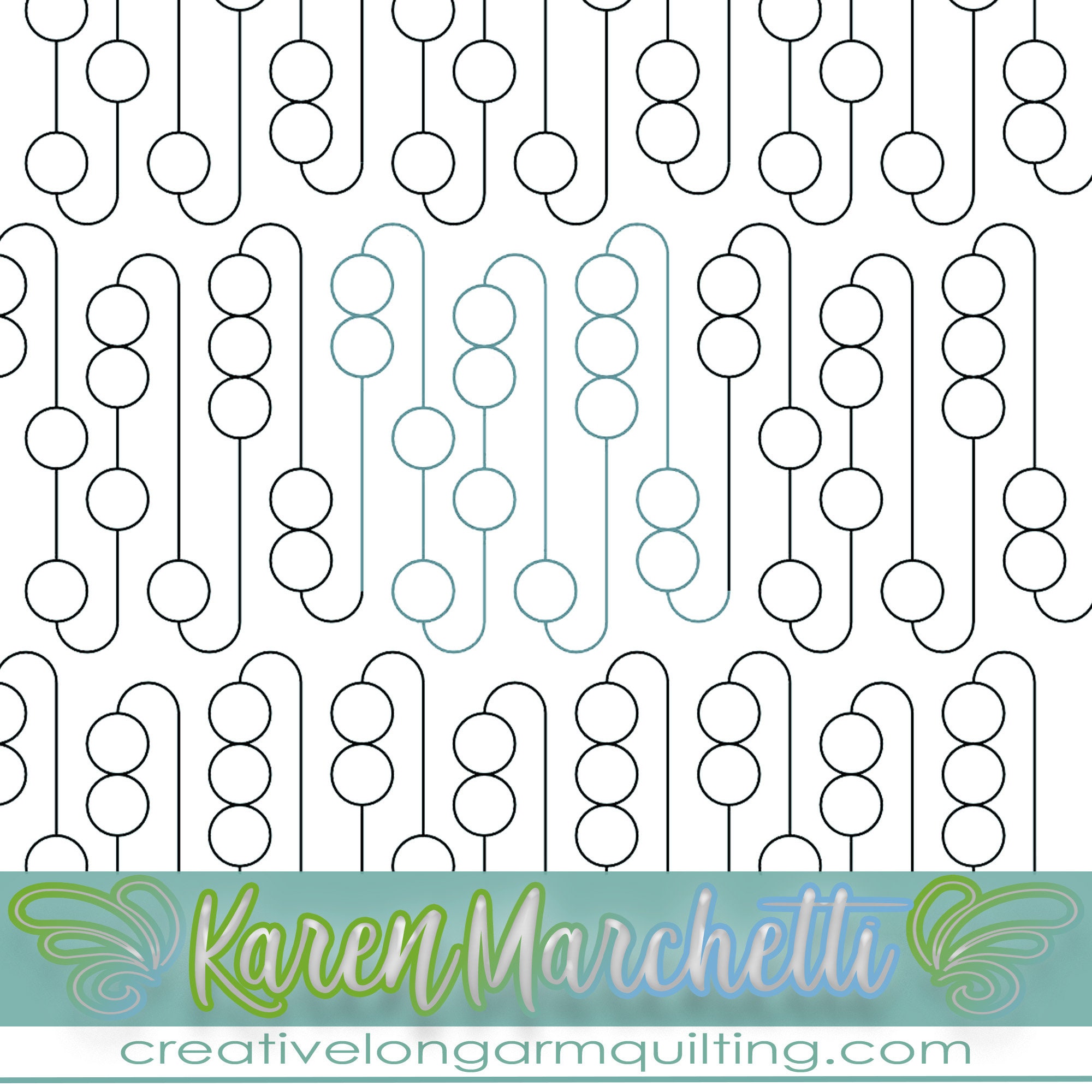 Abacus Simple Longarm Quilting Digital Design Pattern Edge to Edge E2e ...