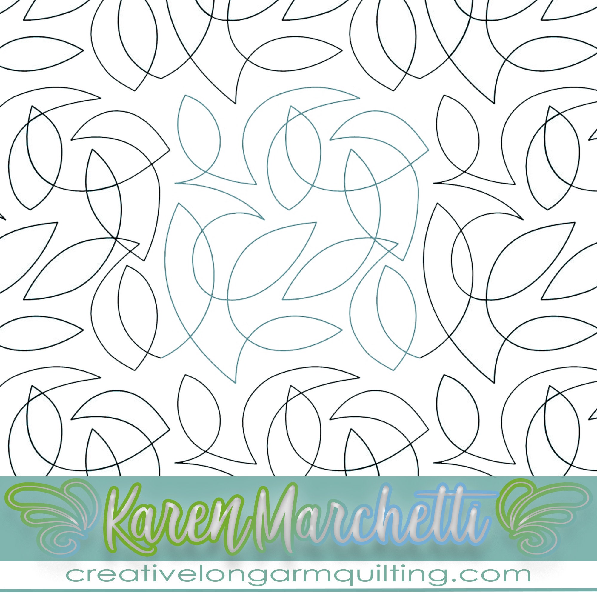 Leafy Meander Longarm Quilting Digital Design Pattern Edge to Edge E2e ...