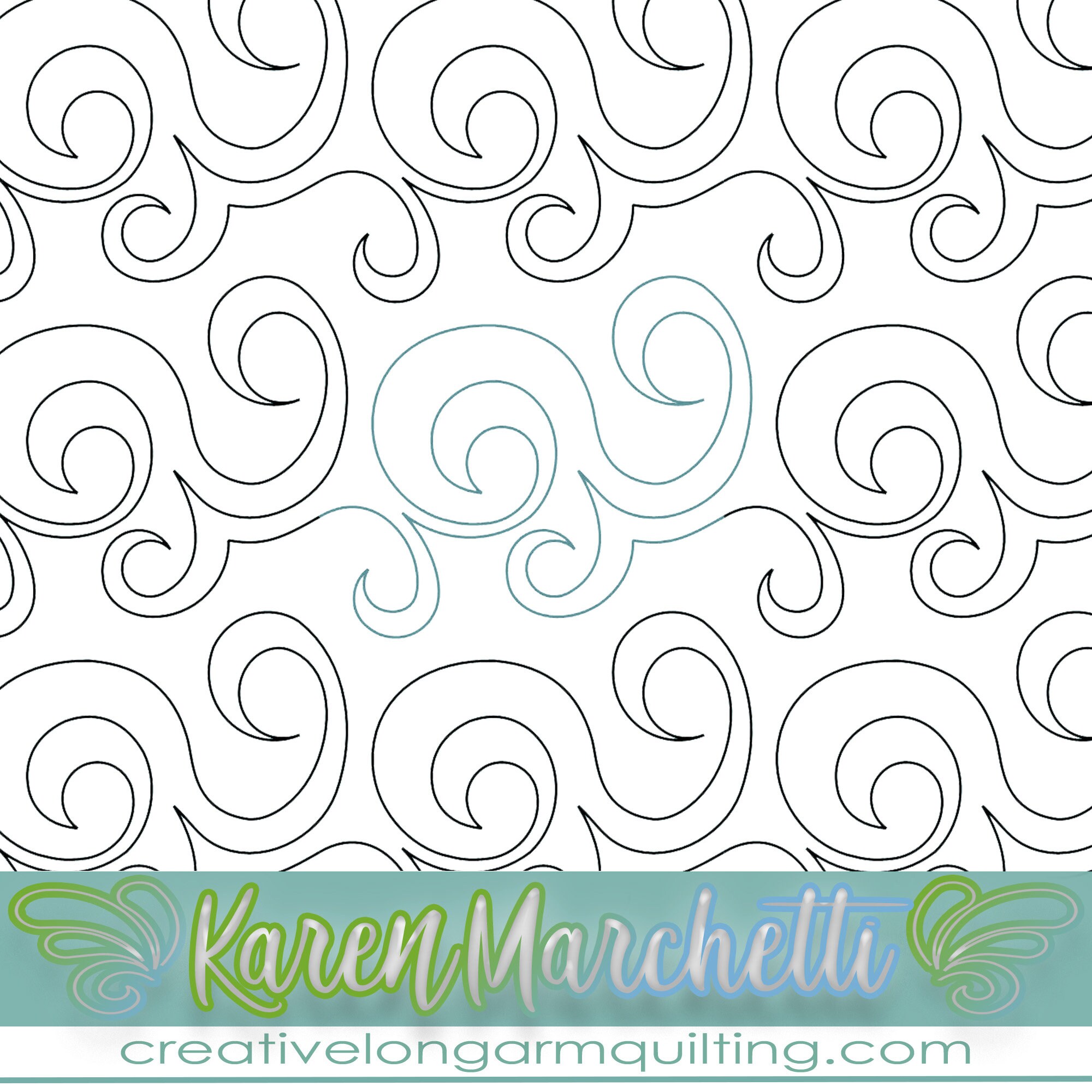 Gnarly Longarm Quilting Digital Pattern for Edge to Edge E2e and ...