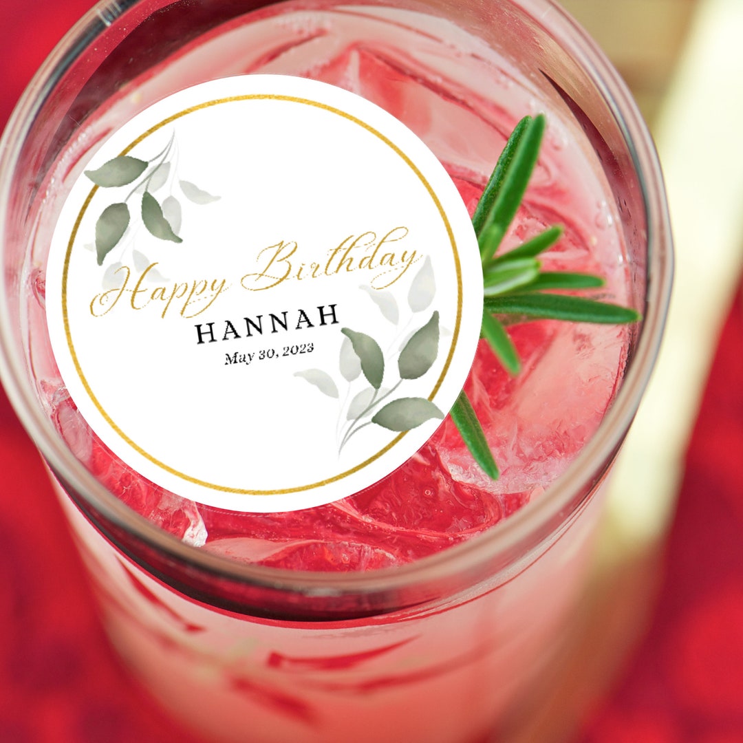 Personalised Premium Edible Wafer Cocktail and Cupcake Toppers Pre Cut ...