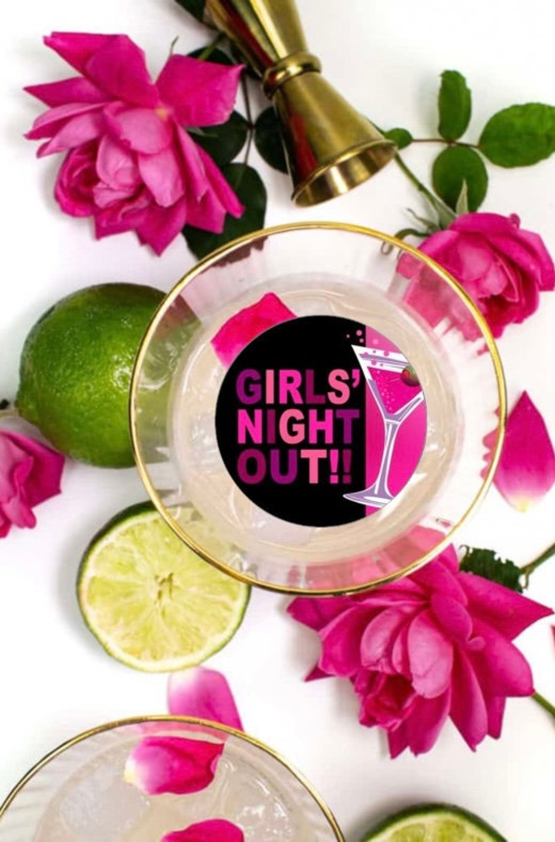 12 X Girls Night Edible Wafer Cocktail Drink Beverage Toppers - Etsy UK