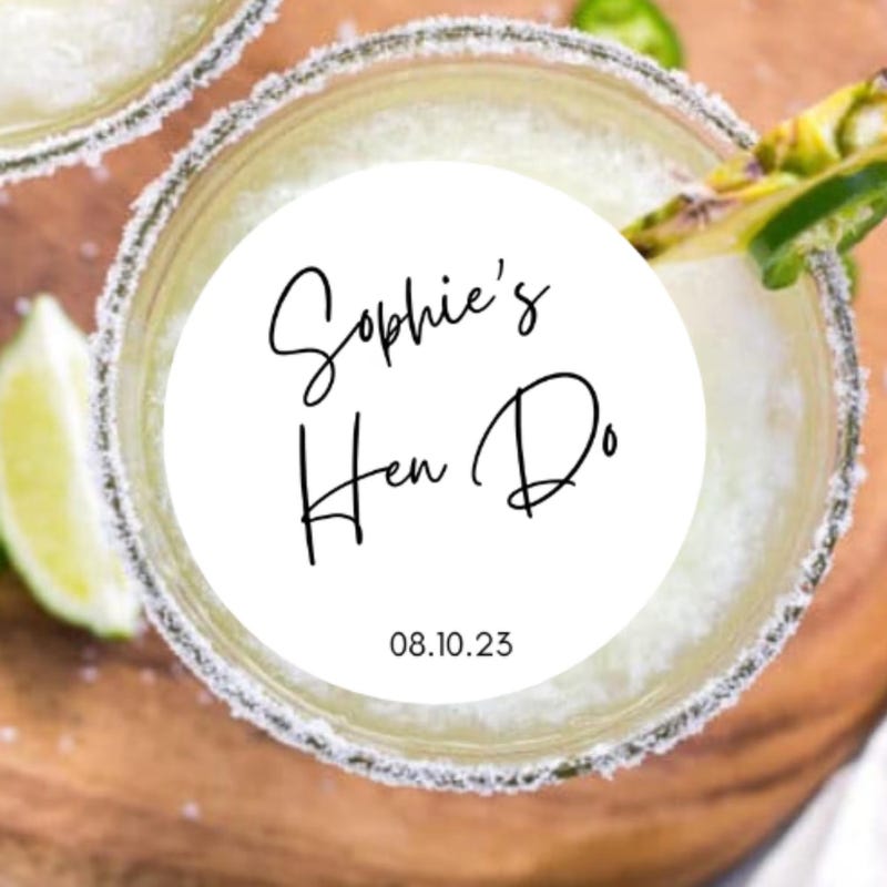 Personalised Event Drink - Etsy UK