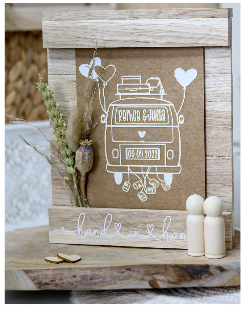 Just Married Wedding Bus Digital Plotter File | Hand-drawn | Svg, Dxf ...
