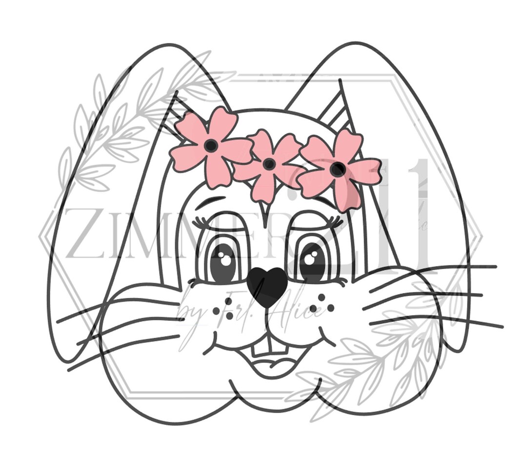 Plotter File Rabbit Girl - Etsy