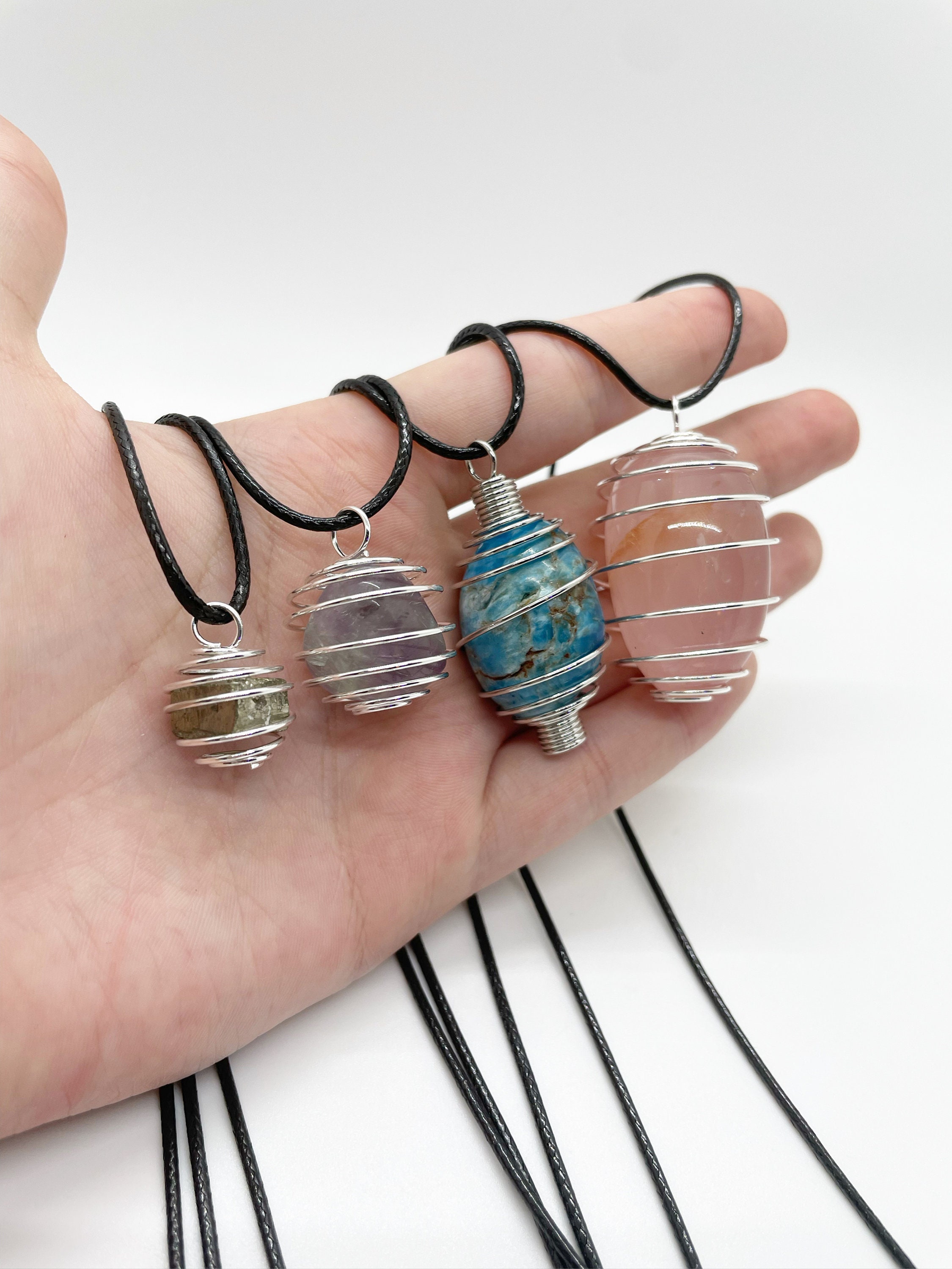 Crystal Cage Pendant Necklaces multiple Sizes Crystals NOT - Etsy