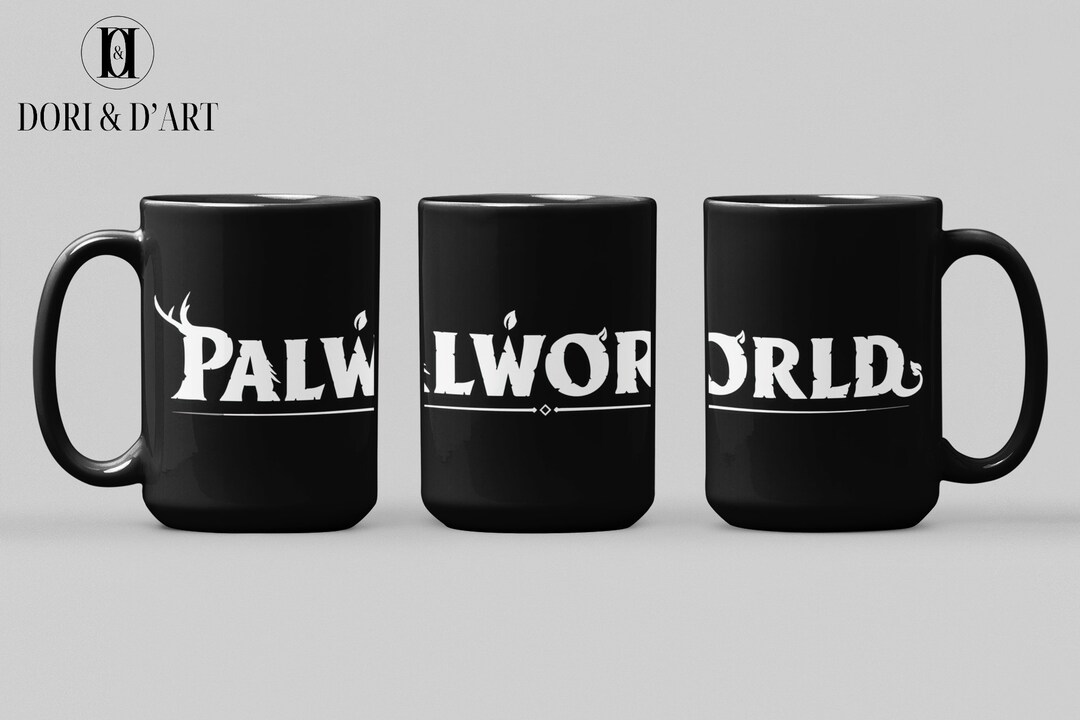 Palworld Black Mug 15oz /pocketpair Pals Pokemon Steam Chikipi ...