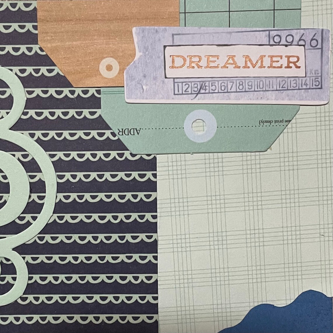 Dreamer 8x8 Scrapbook Page Layout Premade - Etsy UK
