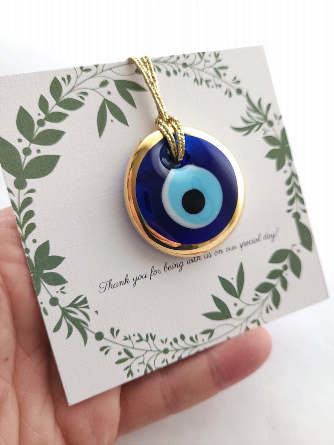 Golden Evil Eye Wedding Favors: Personalized Greek Charm Gifts - Etsy