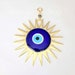 Gold Sun and Evil Eye Wall Hangingmalocchioevil Eye - Etsy