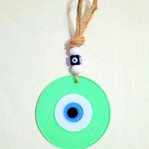 Fused Glass Opac Colored Evil Eye Wall Decor, Greek,evil Eye,good Luck ...